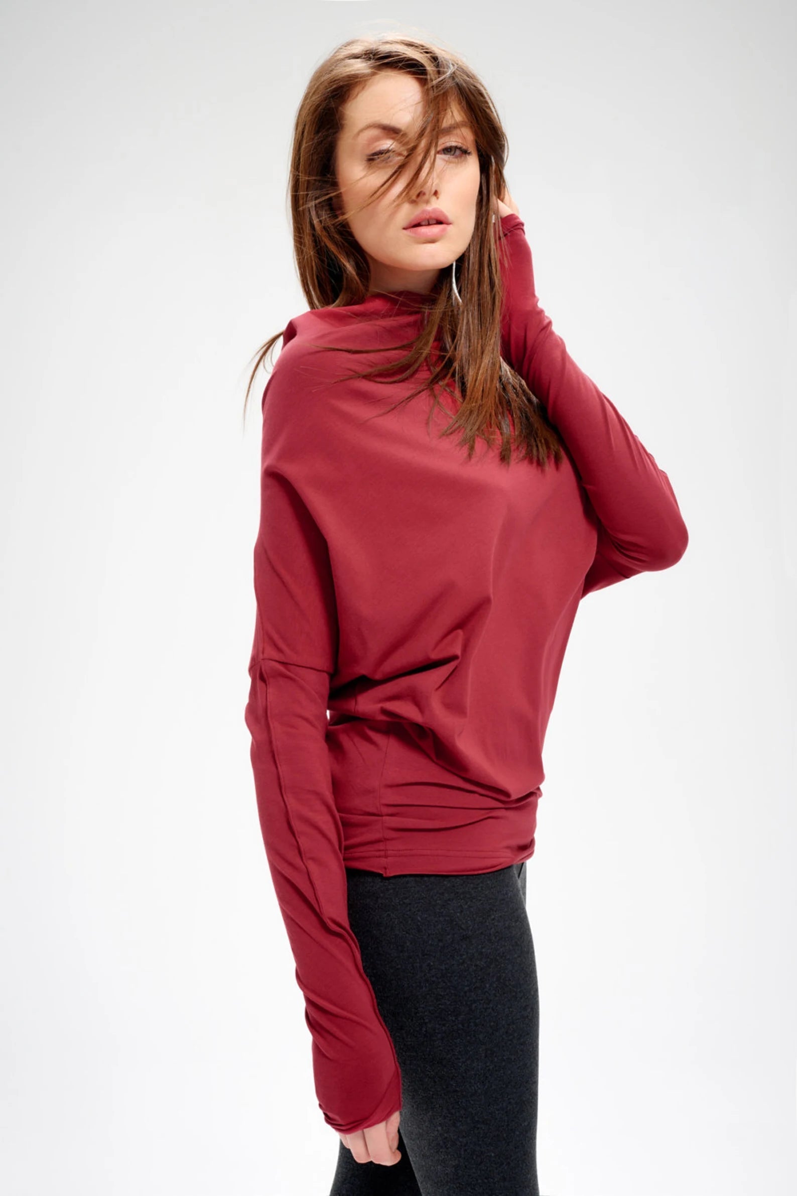OVERSIZED LONG SLEEVED BAT BLOUSE